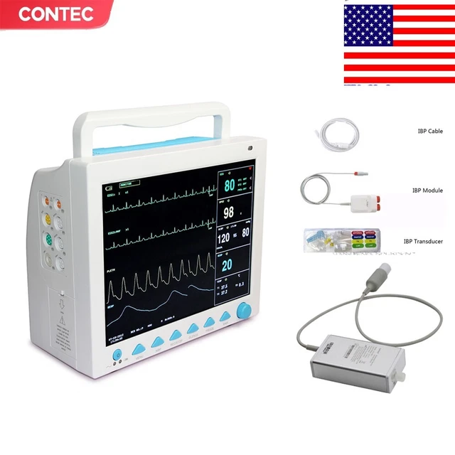 PATIENT MONITOR MULTI-PARAMETER ICU Vital Signs ECG NIBP RESP TEMP SPO2 ...