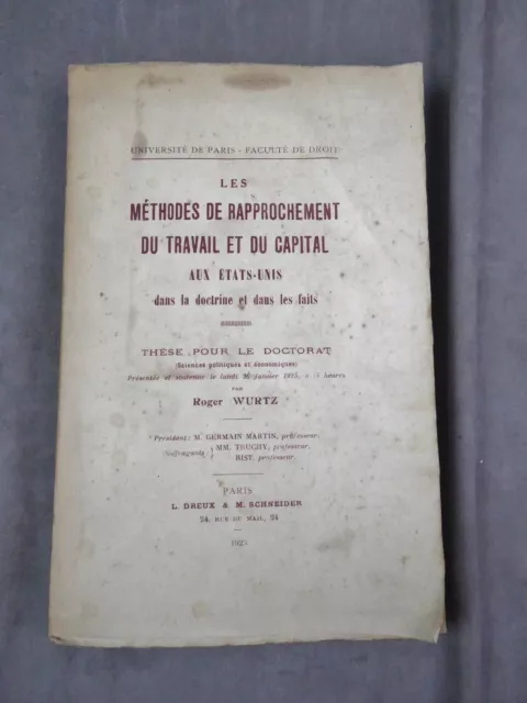 LES METHODES DE Rapprochement Du Travail Et Du Capital Aux Etats-Unis ...