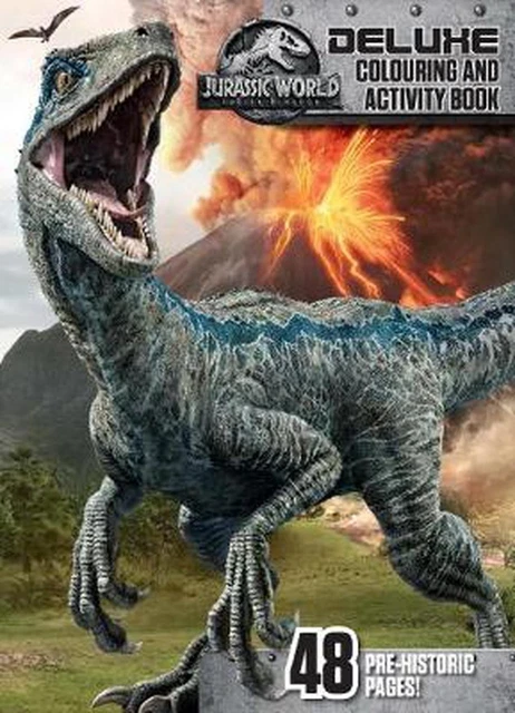 JURASSIC WORLD: FALLEN Kingdom Deluxe Colouring and Activity Book ...