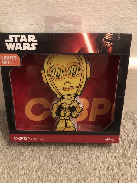 DISNEY STAR WARS 3D Deco Wall Light - LED Boxed £15.00 - PicClick UK