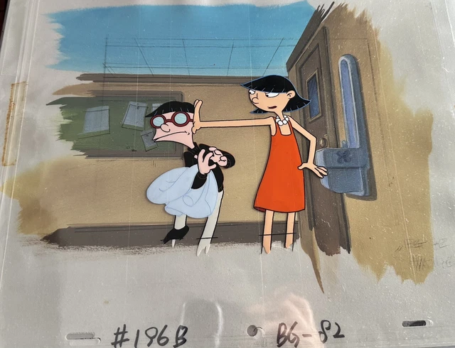 CELLULE DE PRODUCTION d'animation originale Hey Arnold Rhonda bouclée ...