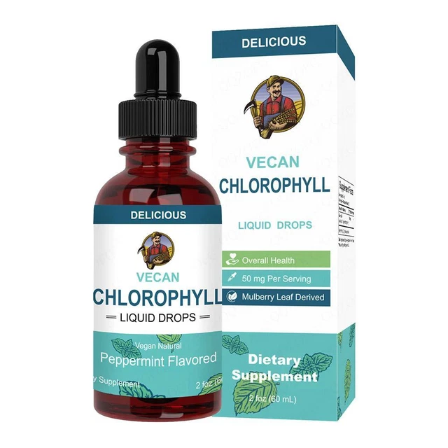 LIQUID CHLOROPHYLL - Chlorophyll Drops For Water 60ml High Strength ...
