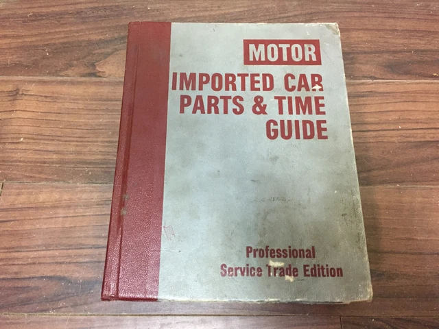 MOTOR IMPORTED CAR Parts and Time Guide 1983 2nd edition Professional ...