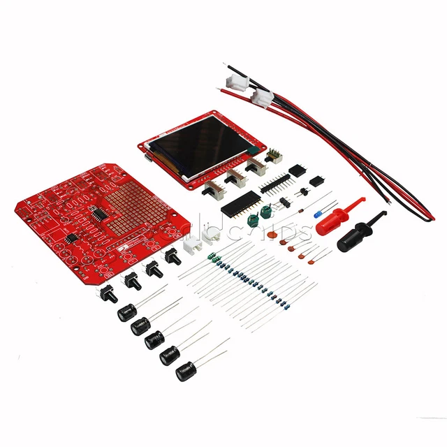 DIGITAL DSO138 MINI Oscilloscope DIY Kit Assembled Case 0~200kHz LCD ...