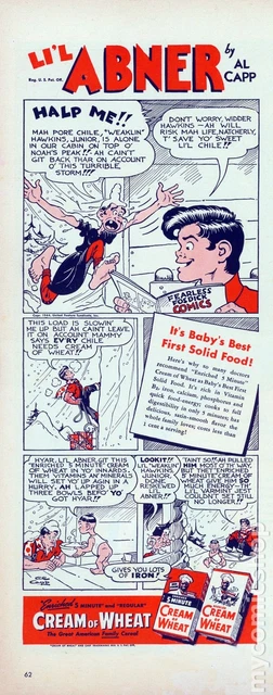 LIL ABNER CRÈME De Blé Ad Halp Me MAH Pore Chile #0 VG /FN 5.0 Stock ...