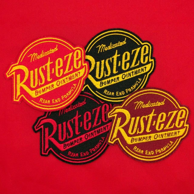 RUST-EZE LOGO DISNEY & Pixar Cars Movie Embroidered Sew-On and Iron-On ...