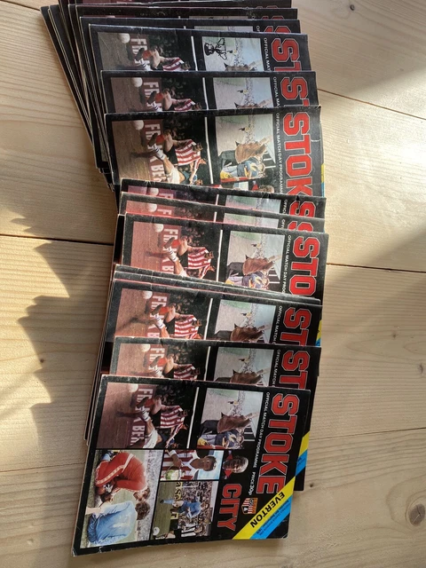 STOKE CITY X 22 1979/1980 Home Football Programmes All Listed £10.00 ...