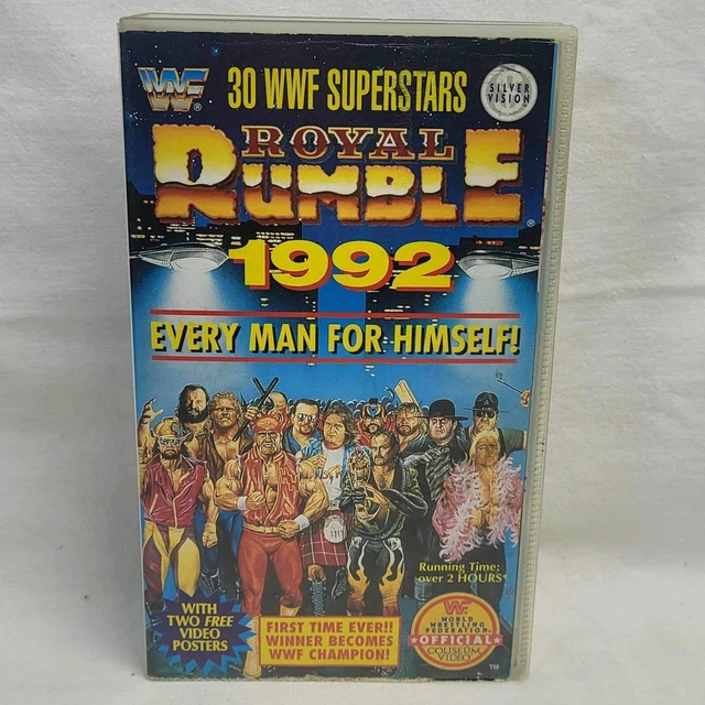 WWF ROYAL RUMBLE 1992 TESTED Wrestling Video Tape PAL VHS WWE WCW With ...