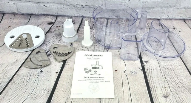 COOKWORKS MODEL FP9026B-GS Food Processor Accessories Manual ...