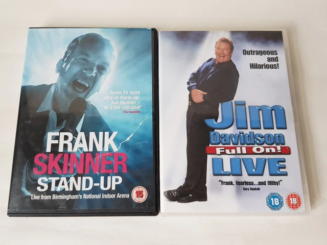 COMEDY DVD BUNDLE Jim Davidson Full On LIVE Frank Skinner Stand Up LIVE ...