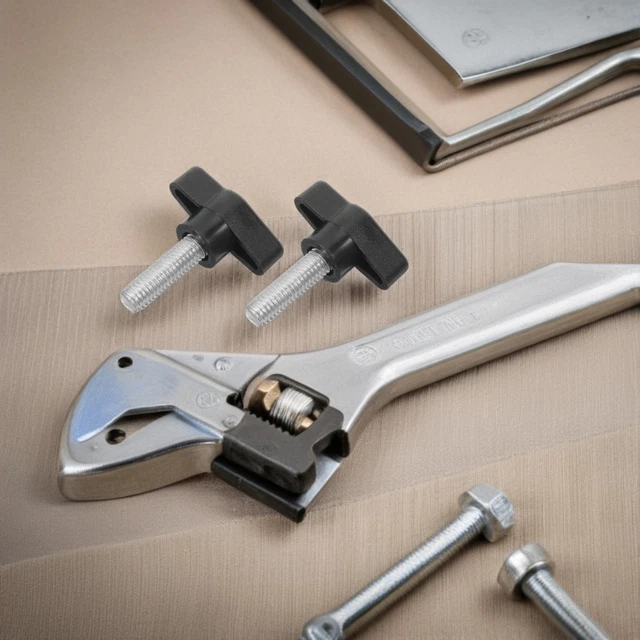 4PCS STAINLESS STEEL T Type Handle M8 Thumb Screw Plastic Head ...