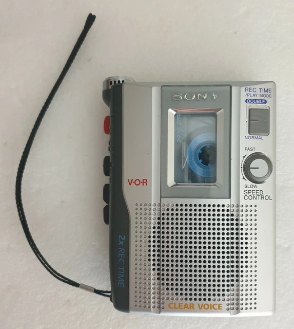 SONY TCM-200DV VOR Cassette Recorder Dictaphone Double REC FULLY TESTED ...