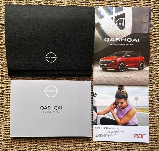 GENUINE NISSAN QASHQAI 2021-2024 Owners Manual Handbook Book Wallet ...