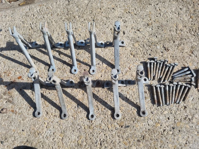 TELEGRAPH POLE STEPS Climbing Irons, 10 Steps with coach screws £11.99 ...