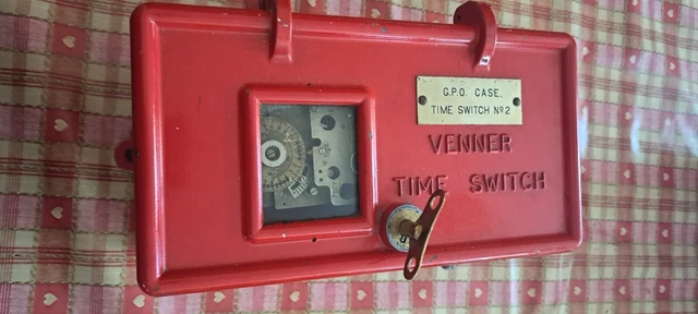 VENNER TIME SWITCH No2 box Gpo complete with original key telephone ...