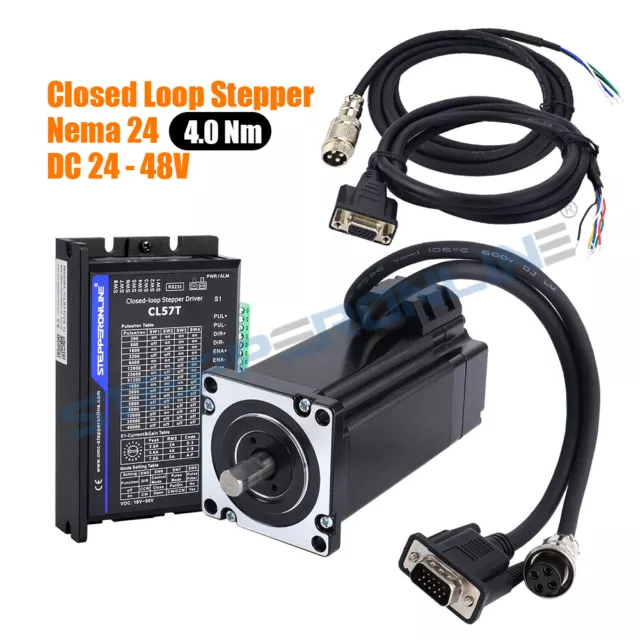 STEPPERONLINE 4NM NEMA 24 Closed Loop Stepper Motor Servo Driver CL57T ... STEPPERONLINE 4NM NEMA 24 Closed Loop Stepper Motor Servo Driver CL57T ...