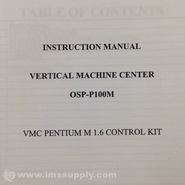 OKUMA OSP-P100M INSTRUCTION Manual FNFP $14.06 - PicClick CA