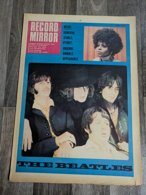 RECORD MIRROR MUSIC Paper- 30th November 1968- The Beatles/Diana Ross ...