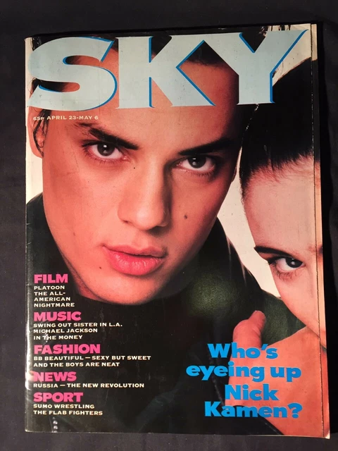 NICK KAMEN: SKY Magazine: Rare, Issue No.1, NICK KAMEN TIM ROTH MICHAEL ...