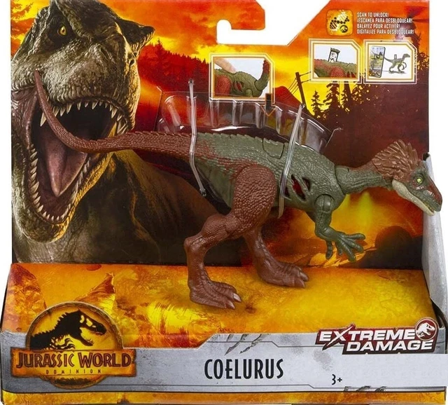DINOSAURE COELURUS - Jurassic World - Dino Extrême Damage 19 cm ...