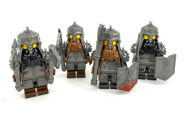 CUSTOM DWARF ARMY Minifigure Warriors Lord Of The Rings Pack Made With ...