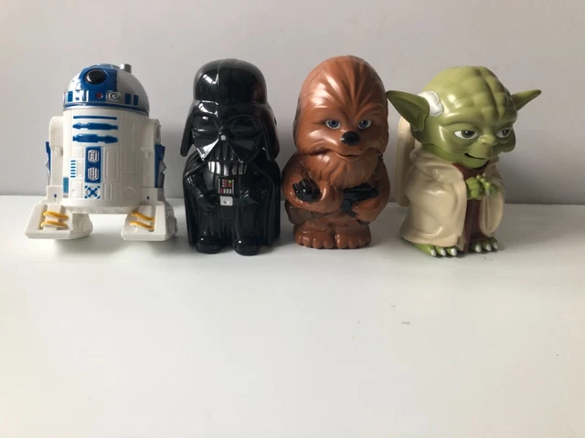 STAR WARS FLASHLIGHTS 4-Pack Yoda Darth Vader R2D2 Chewbacca JAKKS ...