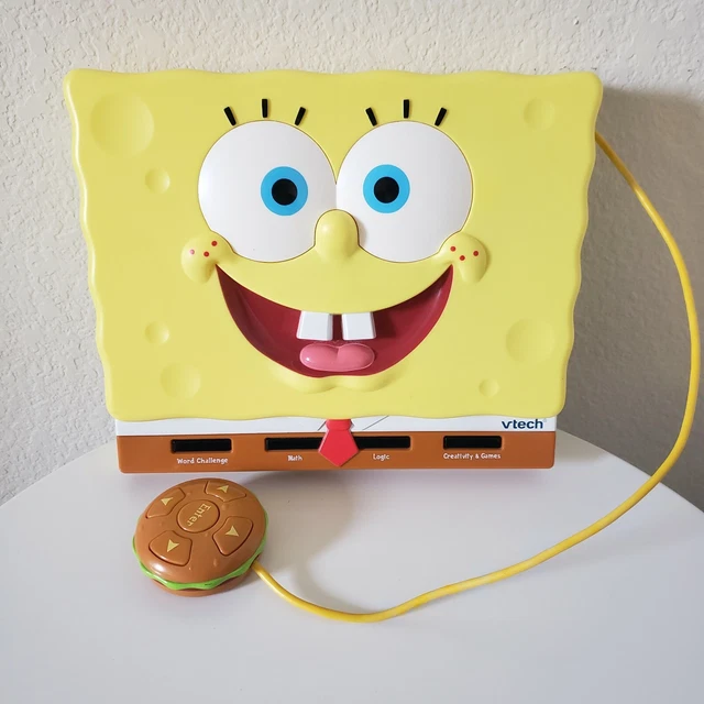 SPONGEBOB SQUAREPANTS VTECH Laptop Talking Learning Toy Nickelodeon ...