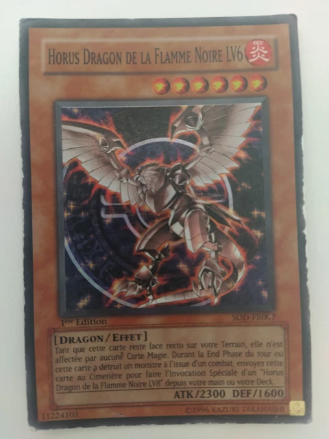 YU-GI-OH HORUS DRAGON De La Flamme Noire Lv6 Sod-fr007 1st Édition Super Rare EUR 1,00 - PicClick FR