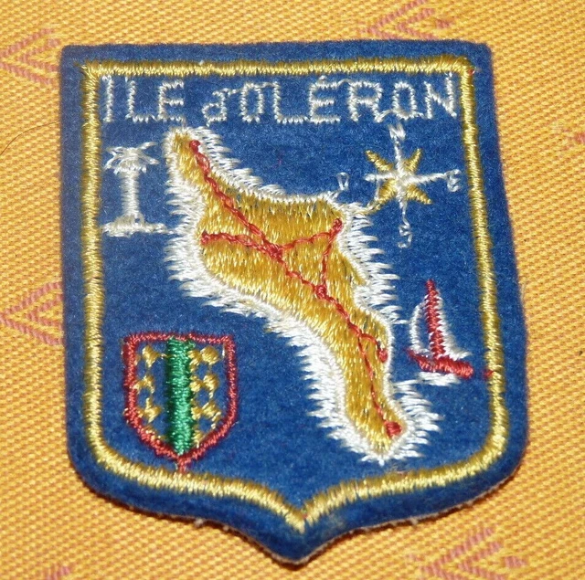 ANTIQUE ILE D'OLÉRON Embroidered Felt Sewing Badge New Vintage Patch £4.27 - PicClick UK
