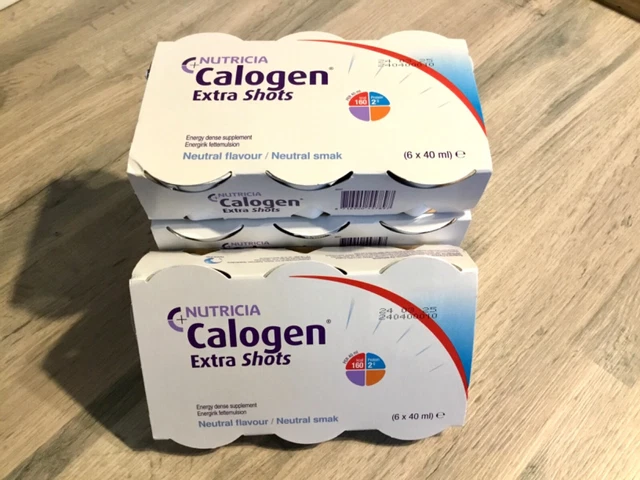 NUTRICIA CALOGEN EXTRA Shots Meal Supplement x 4 Packs of 6 Neutral ...