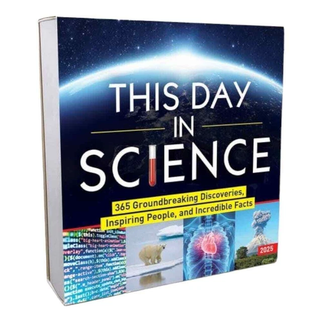 SOURCEBOOKS, THIS Day in Science 2025 Desk Calendar £11.17 - PicClick UK