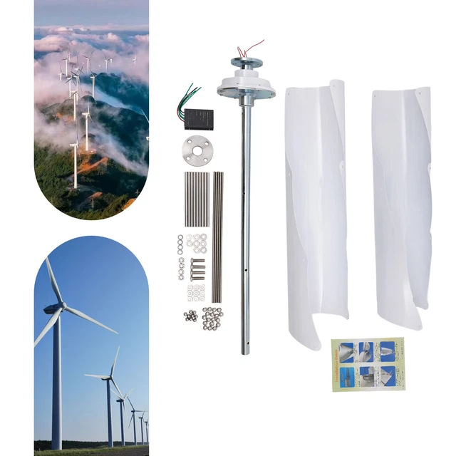 24V VERTIKALER WINDKRAFTANLAGE Windturbine Generator Windrad ...