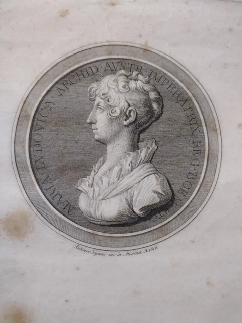 MARIA BEATRICE AUSTRIA Est Modena Impreatrice Aguafuerte Imprimir ...