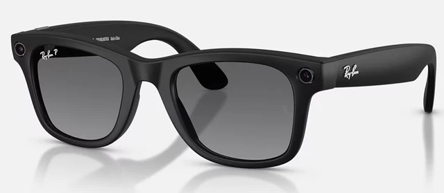 RAY BAN META Wayfarer RW4008 Smart Glasses Polar Graphite Original ...