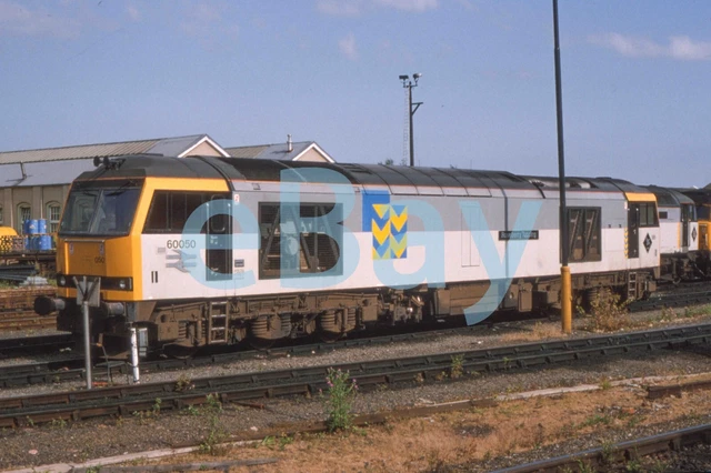35MM RAILWAY SLIDE of Class 60 60050 @ Eastleigh Copyright to Buyer £4. ...