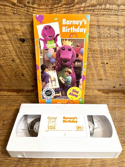 BARNEY & FRIENDS Barney’s Birthday VHS 1992 Video Tape Sing Along Songs ...