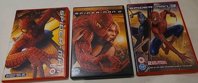 SPIDER-MAN 1-3 DVD Set (Special 2 Disc Editions, 2002-2007) – Tobey ...
