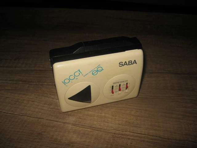 ANCIEN WALKMAN BALADEUR cassette stéréo player SABA EQ équaliseur ...