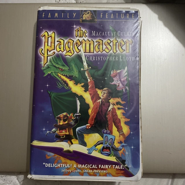 “THE PAGEMASTER” MOVIE VHS 1995 Clamshell starring Macaulay Culkin £2. ...