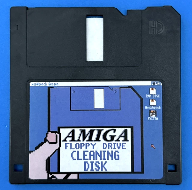 3.5 FLOPPY DISK Drive Cleaner - Amiga - Internal/External Drive ...