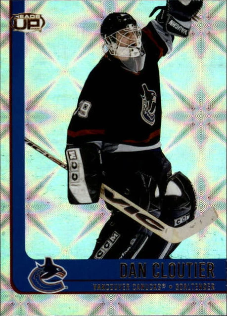 CARTE DE HOCKEY Pacific Heads-Up Canucks 2001-02 #93 Dan Cloutier EUR 1 ...