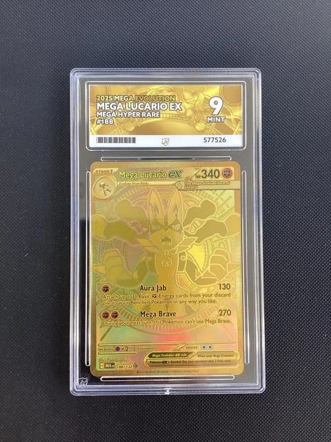 POKÉMON TCG - Mega Lucario EX Hyper rare 188/132 ACE 9 Mega evolution £ ...