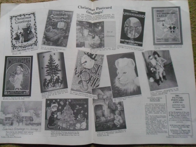 COLLECT MODERN POSTCARDS Magazine December 1990-January 1991 No.12 ...