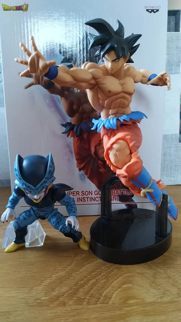 DRAGON BALL SUPER Son Goku Ultra Instinct Battle et Mini Cell Figurines ...