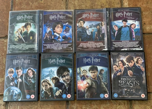 HARRY POTTER COMPLETE DVD 8 Film Collection Bundle £9.99 - PicClick UK