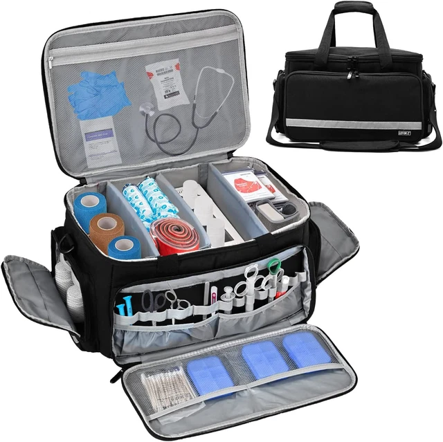 HOME HEALTH NURSE Bag Medical Bag Empty First Aid Storage with ...