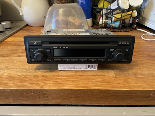 GENUINE AUDI TT Mk1 Concert CD Player*Radio*Headunit*BOSE*Stereo*CODE Inc*MINT £199.95 - PicClick UK