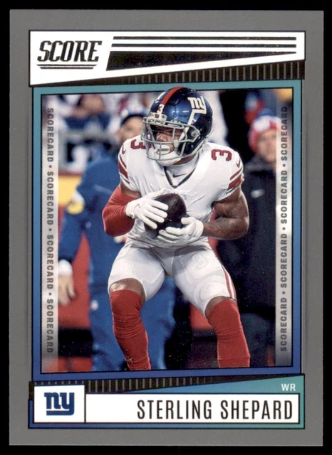 TABLEAU DE BORD de base de football 2022 #232 Sterling Shepard - Giants ...
