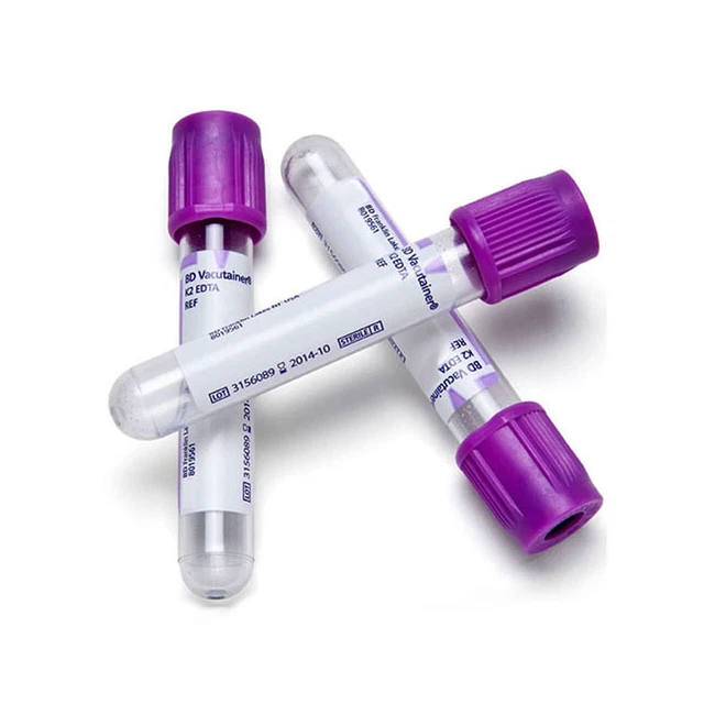 BD VACUTAINER PURPLE FBP K2 EDTA Blood Bottle Sample 10ml £2.50 ...
