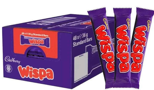 CADBURY WISPA Chocolate Full Box 48 x 36g Bars Perfect Gift For Easter ...